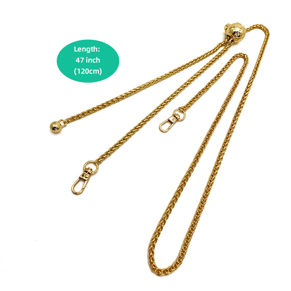 Adjustable Metal Replacement Chain Strap with Gold Bead – OnePlusOne