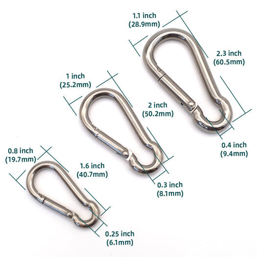Stainless Steel Snap Hook Carabiner,M4/M5/M6 – OnePlusOne